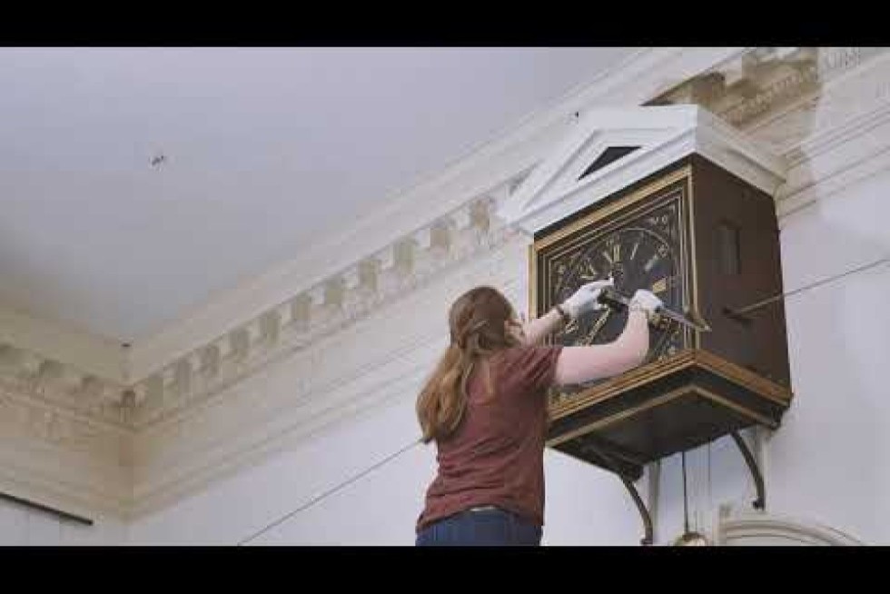 The Great Clock in the Entrance Hall | Thomas Jefferson's Monticello